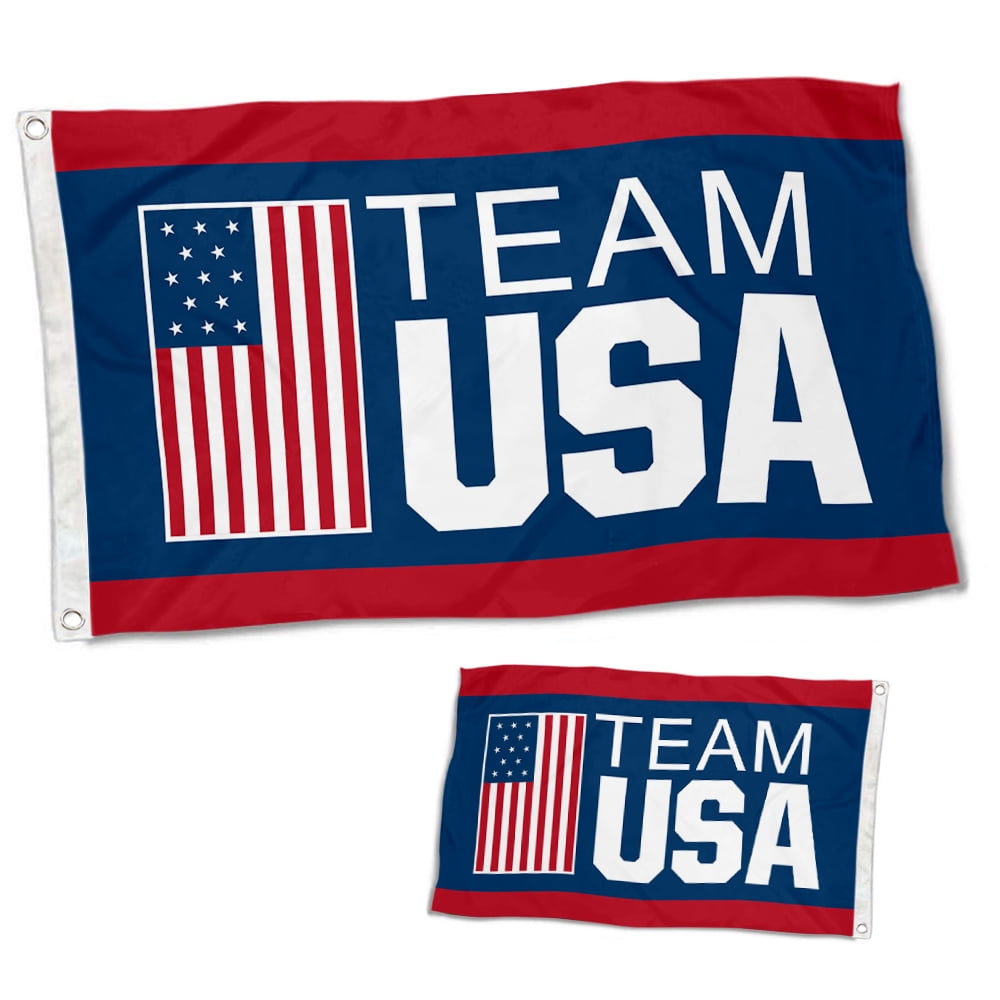 Dutern Double Sided USA Team Hanging Flag Banner 3 Ply with Brass ...