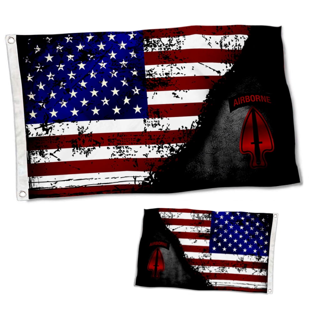 Dutern Double Sided Usasoc Stars&stripes Flag Banner 3 Ply with Brass ...