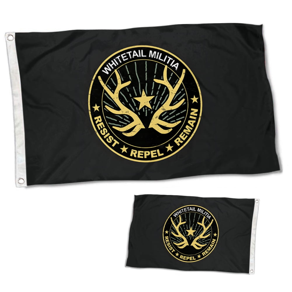 Dutern Double Sided Whitetail Militia Flag Banner 3 Ply with Brass ...