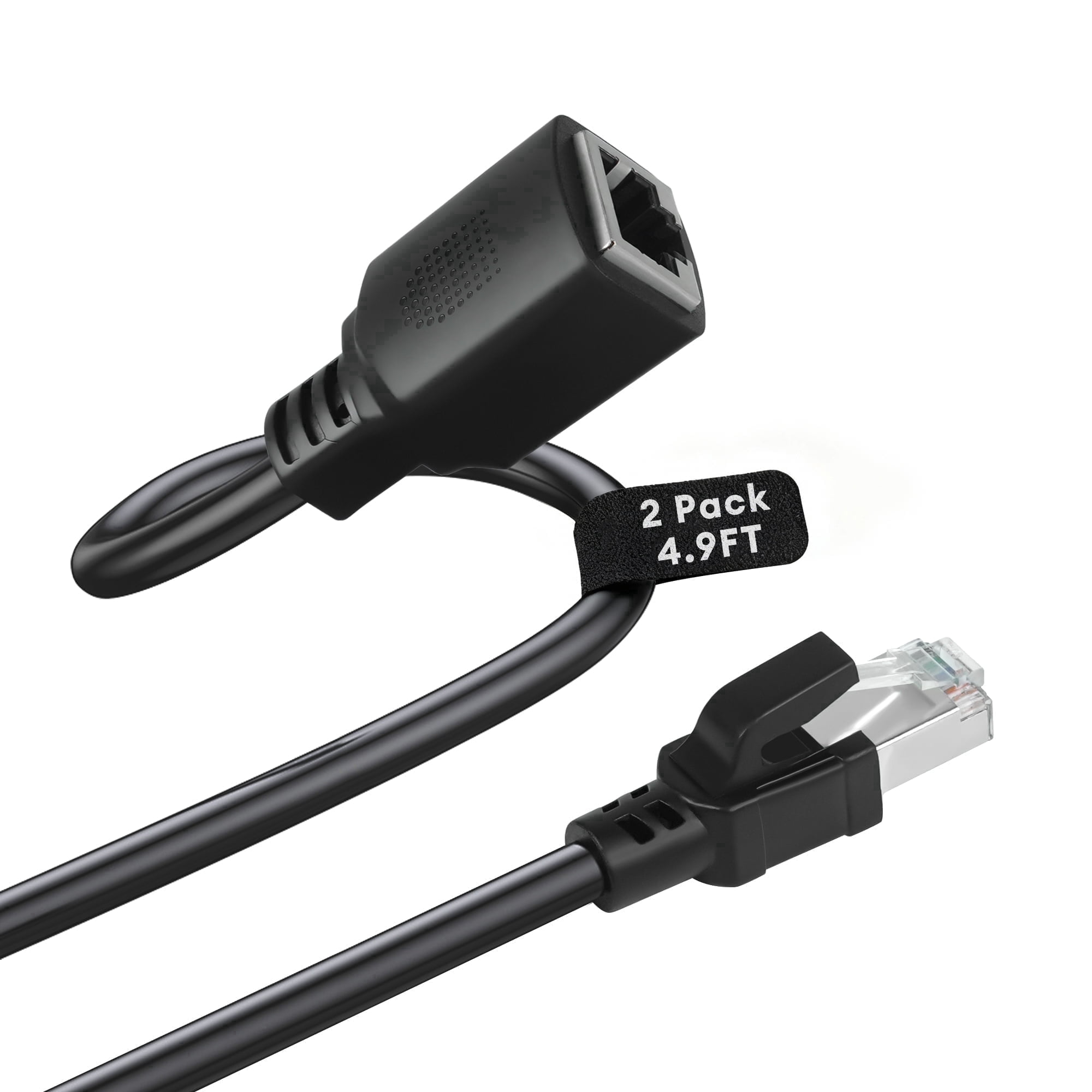 Dutevolns Cat 6 Ethernet Extension Cable - 5ft(2Pack) Cat6 RJ45 ...