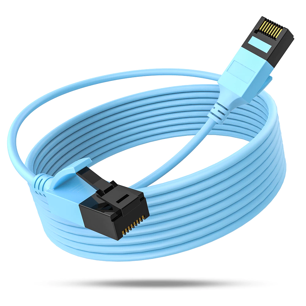 Dutevolns - Cat6a Ethernet Cable Slim 16.4ft Outdoor, 32AWG Pure Copper ...