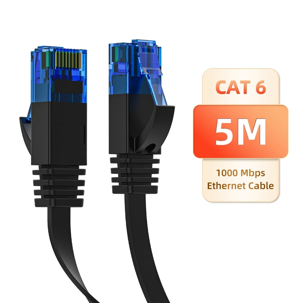 Cat 6 Ethernet Cable 16.4 ft High Speed RJ45 Internet Cable for Outdoor ...