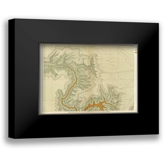 Dutton, Clarence 14x11 Black Modern Framed Museum Art Print Titled ...