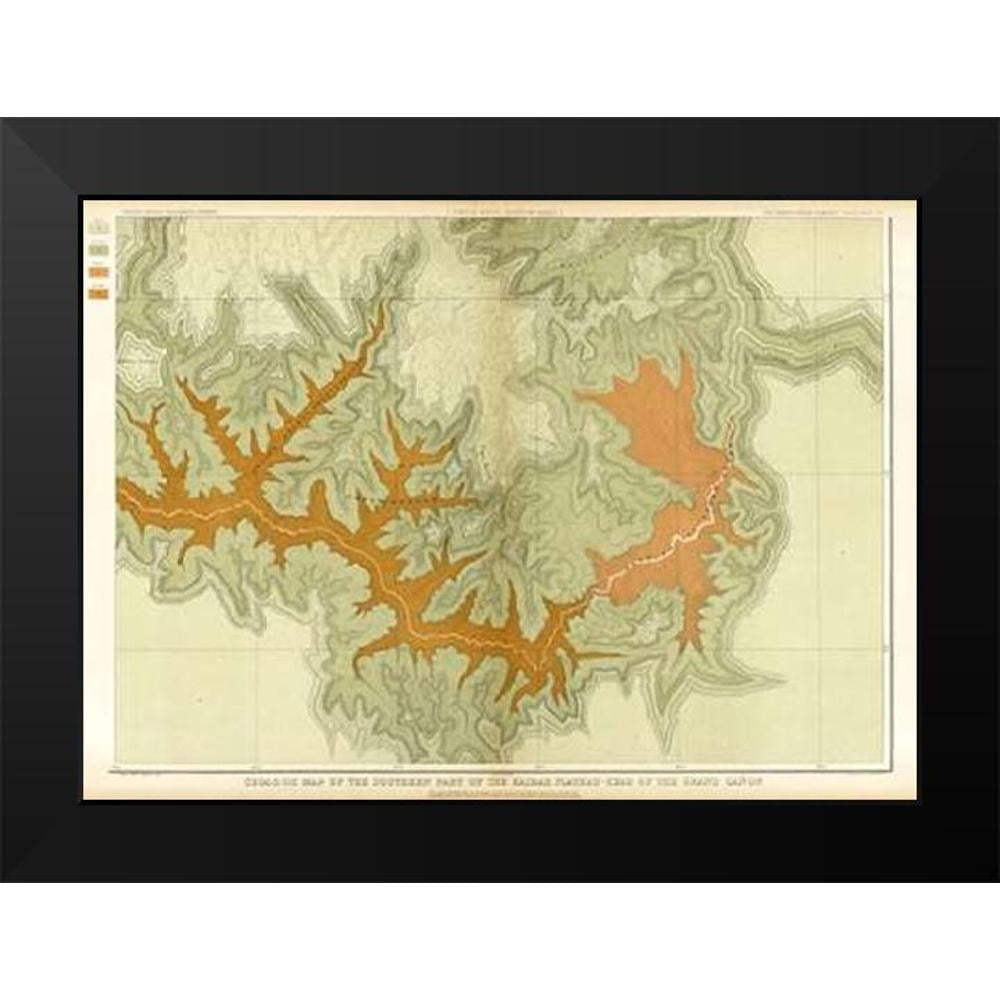 Dutton, Clarence 24x18 Black Modern Framed Museum Art Print Titled ...