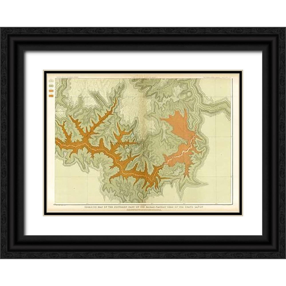 Dutton, Clarence 32x24 Black Ornate Wood Framed with Double Matting ...