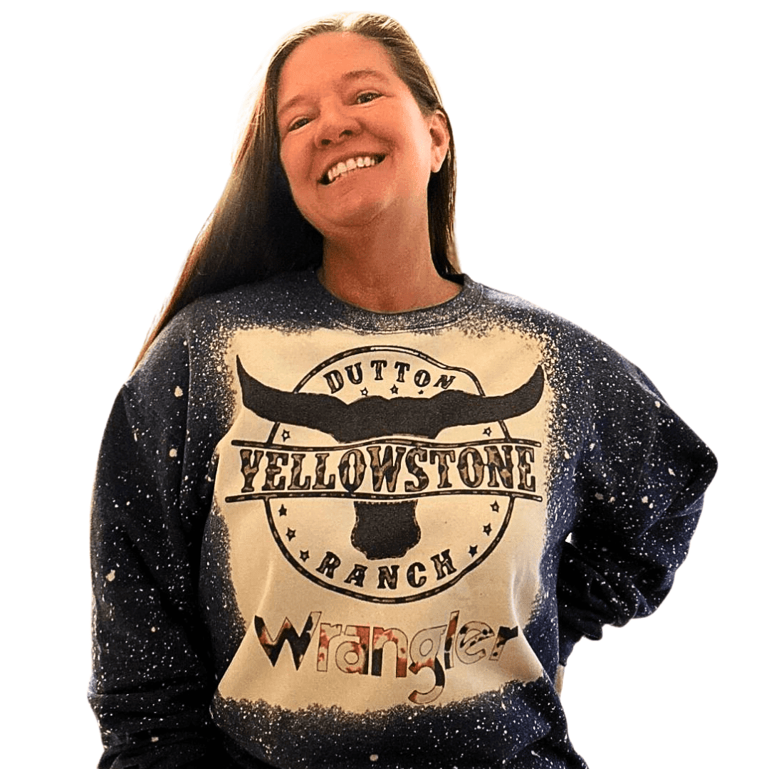 Dutton Ranch Custom Bleached Sweatshirt - Walmart.com