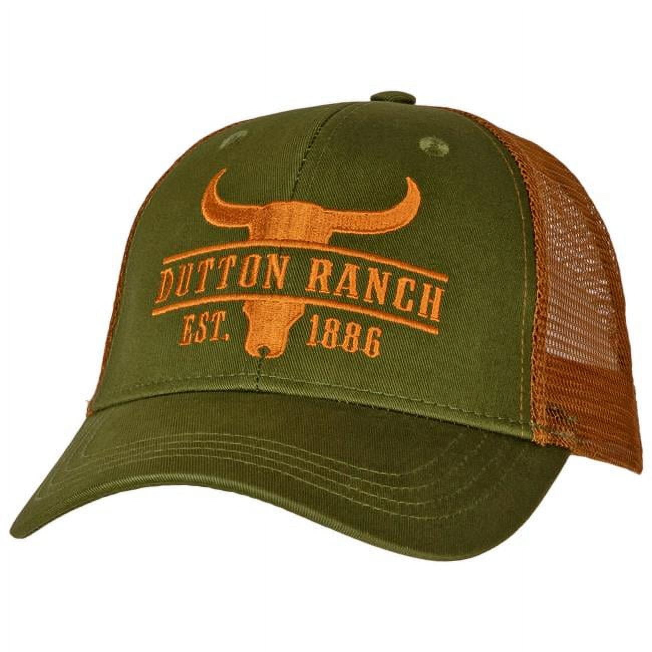 Dutton Ranch Long Horns Logo Adjustable Trucker Hat - Walmart.com