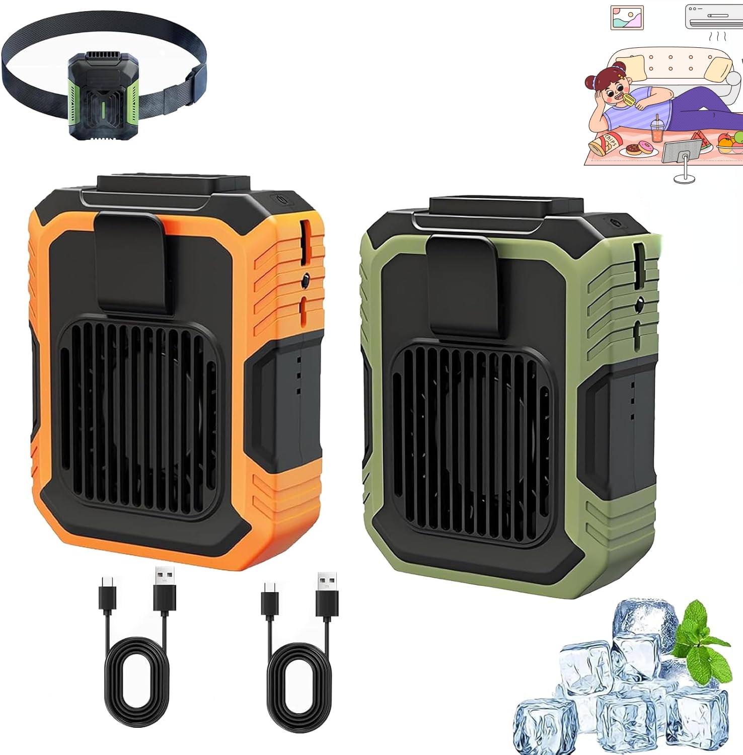 Duty Cooler Work Fan, Dutycooler Work Fan Clip On, Waist Fans That Blow ...