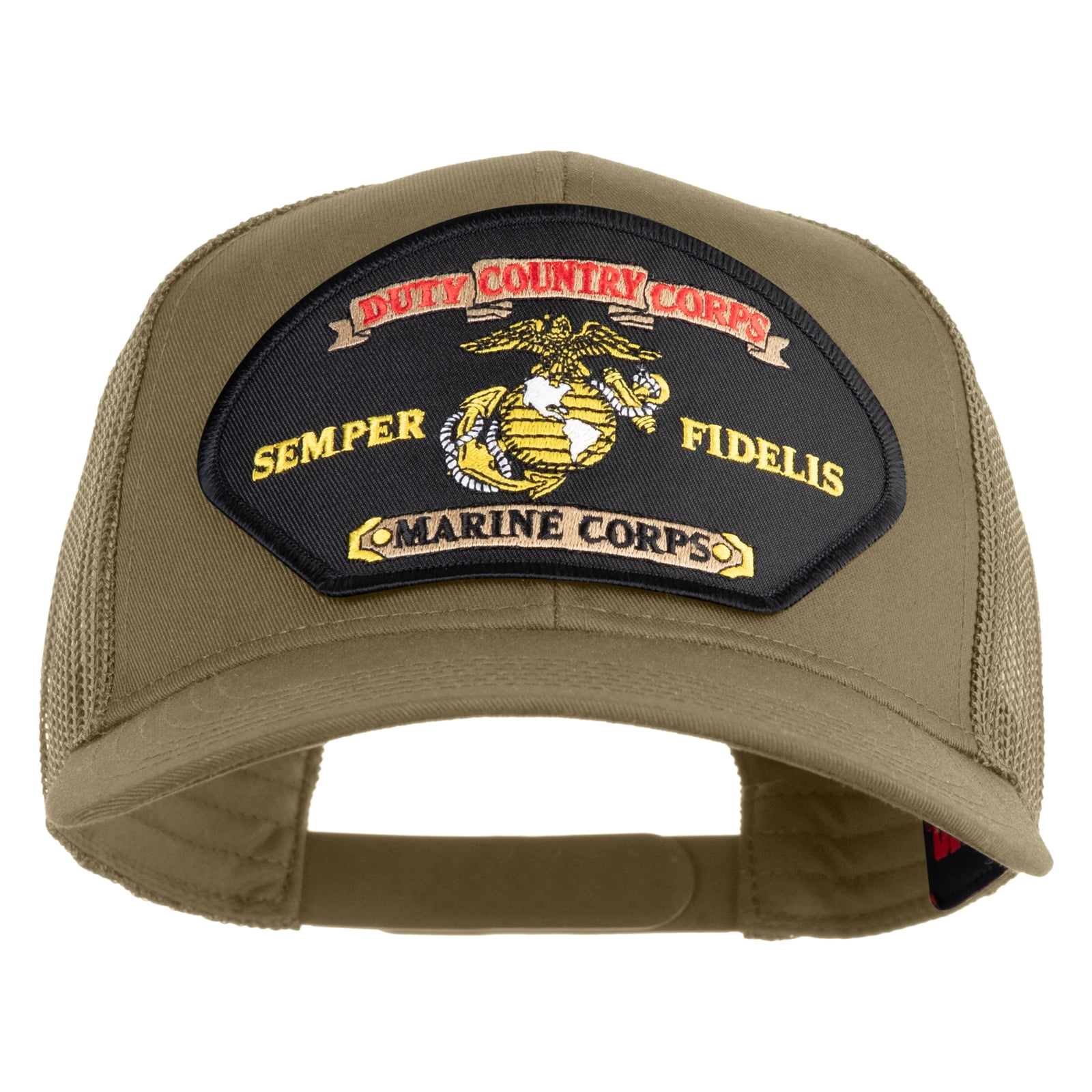 Duty Country Corps Semper Fidelis Patched Solid Cotton Twill Mesh ...