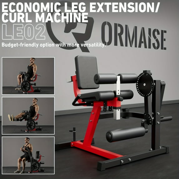 Duty Leg Extension & Curl Machine with Linear Bearings - Adjustable ...