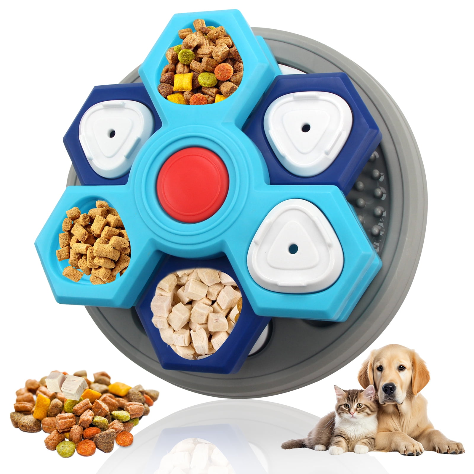 Duuclume Interactive Dog Treat Puzzle Games, Treat Dispenser Slow ...