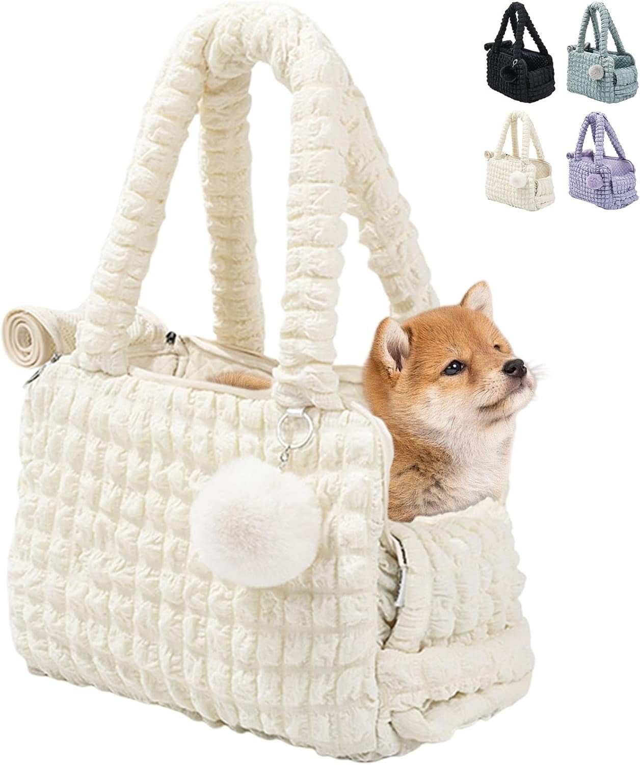 Duuclume Lightweight Pet Tote Bag Carrier, Mesh Top Puppies Purse for ...