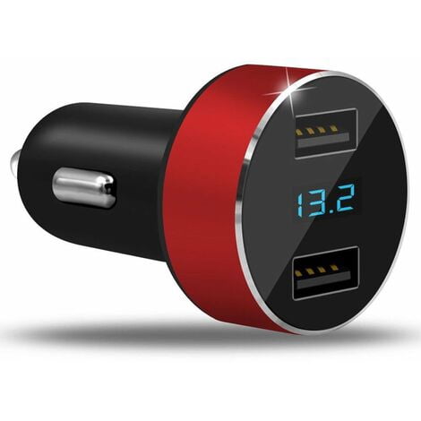 Duulaya Dual Ports Car Charger Adapter 3.1A USB Cigarette Lighter ...