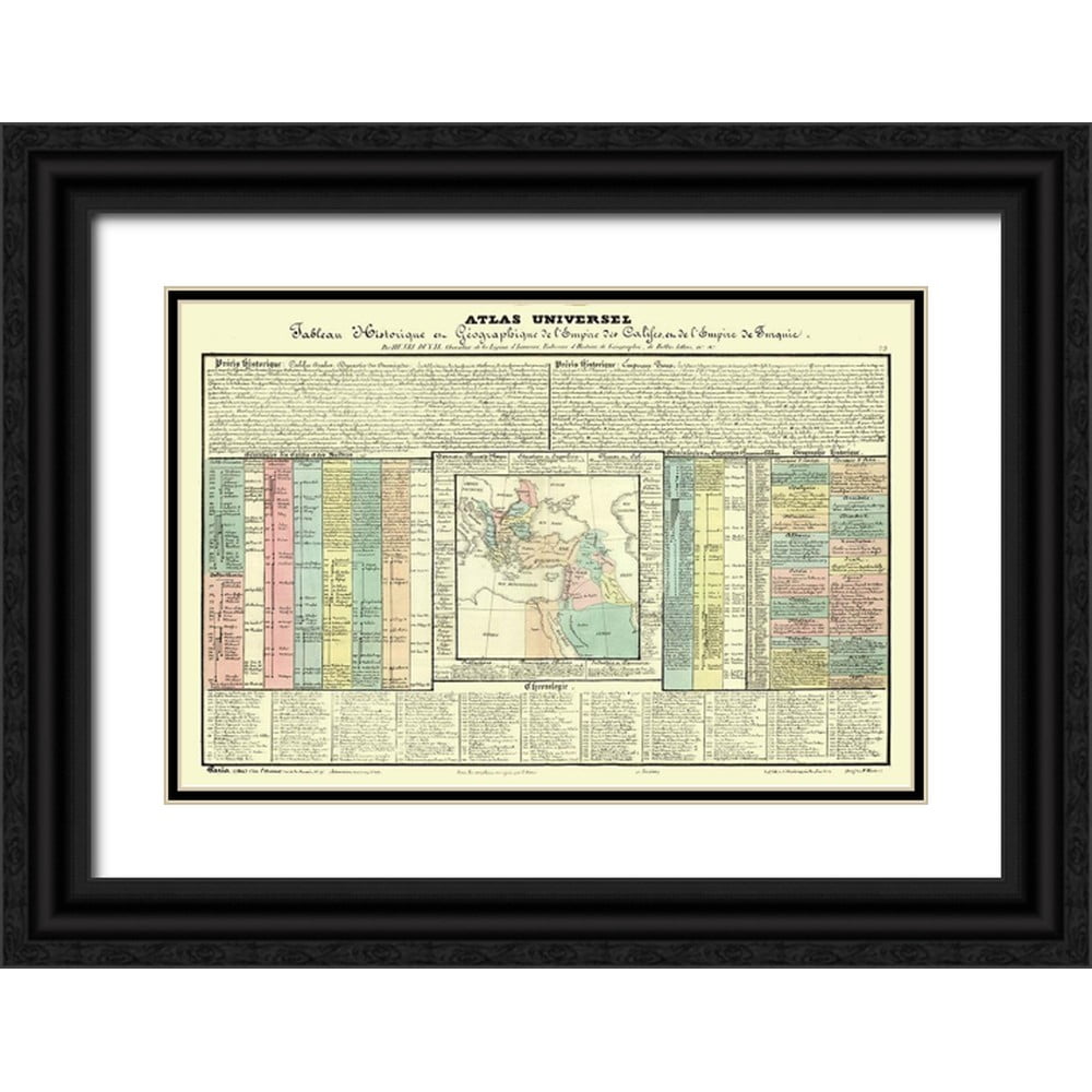 Duval 24x17 Black Ornate Wood Framed with Double Matting Museum Art ...