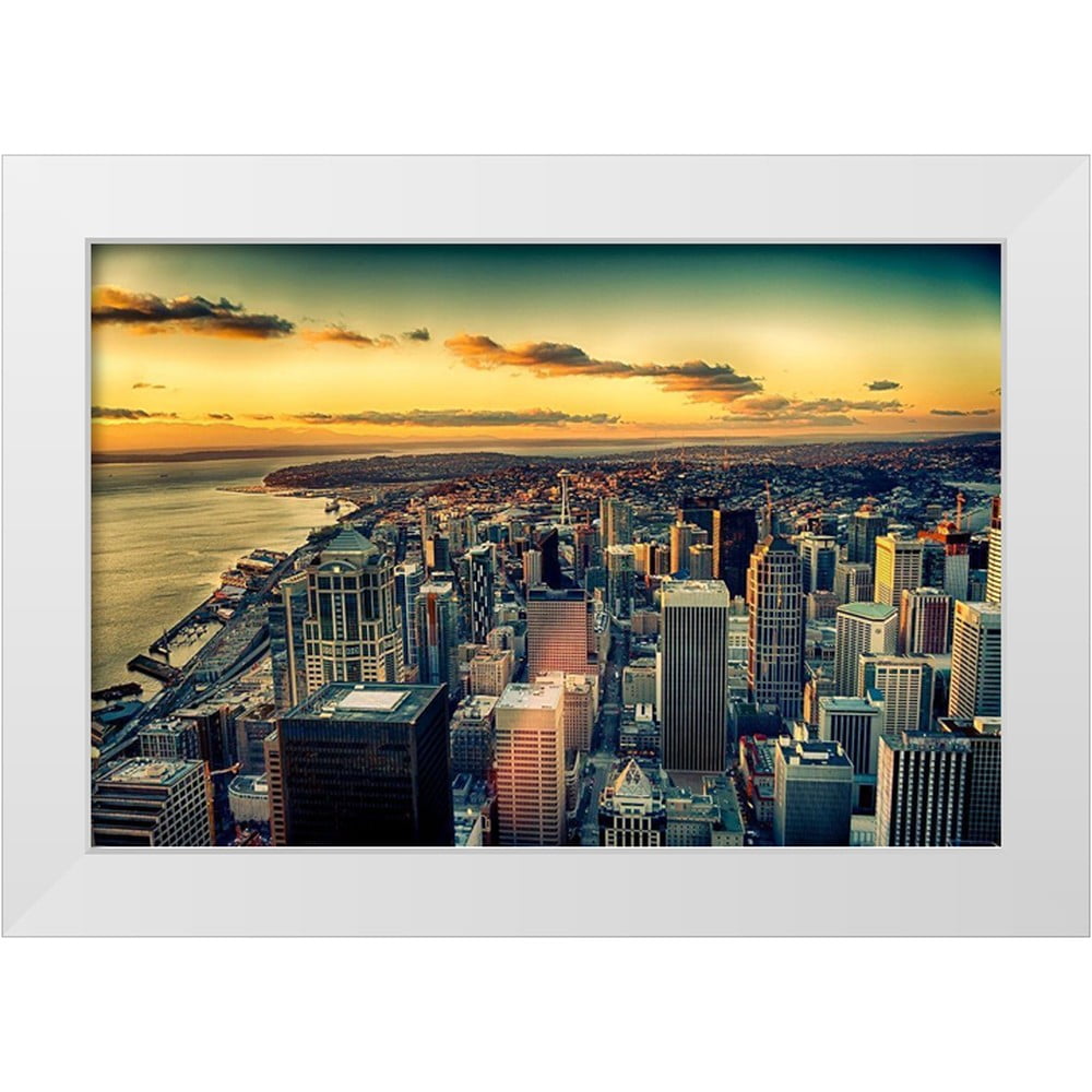Duval, Richard 32x23 White Modern Wood Framed Museum Art Print Titled ...