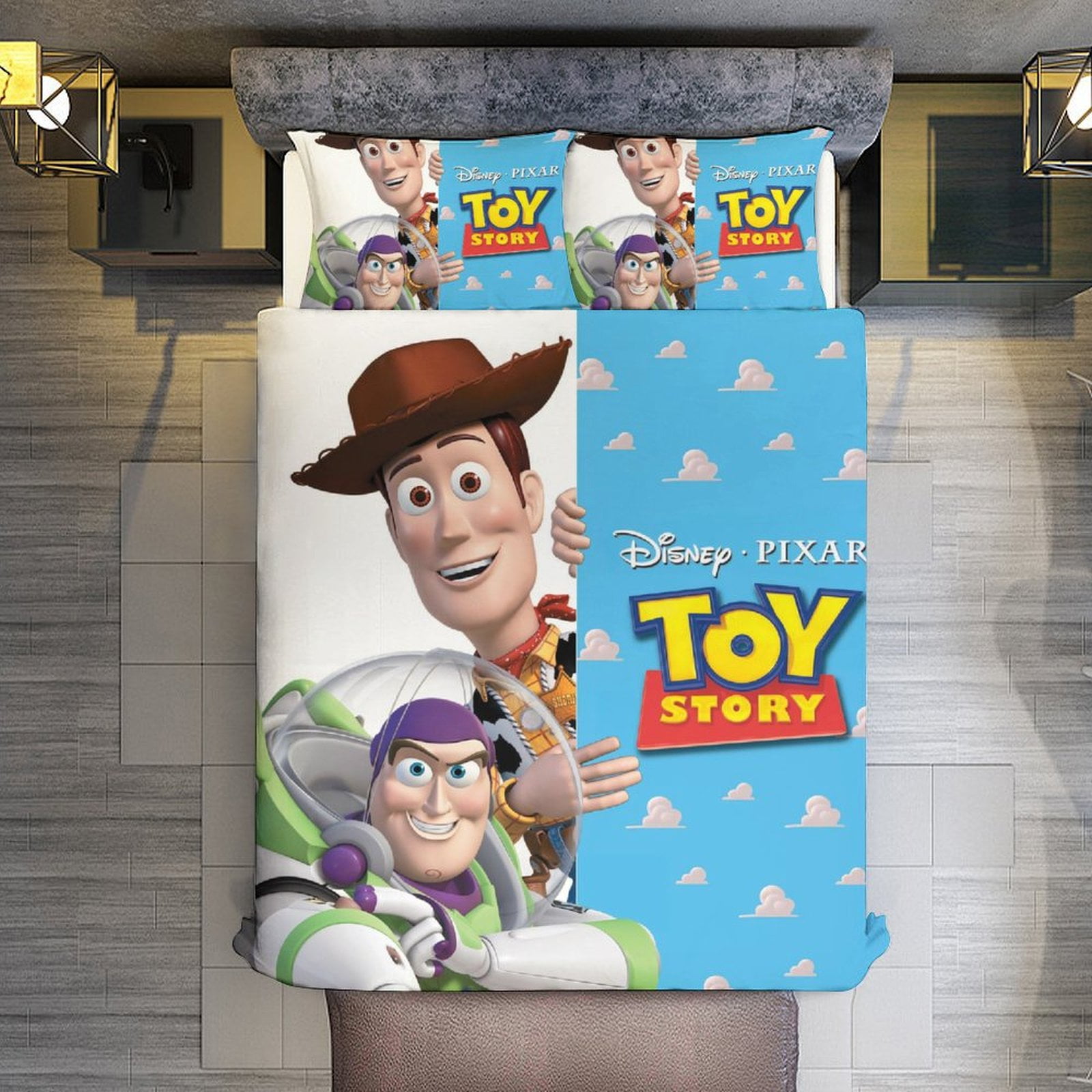 Duvet Cover,Buzz Lightyear & Woody Bed Sheets for Boys,Bedding for Boys ...