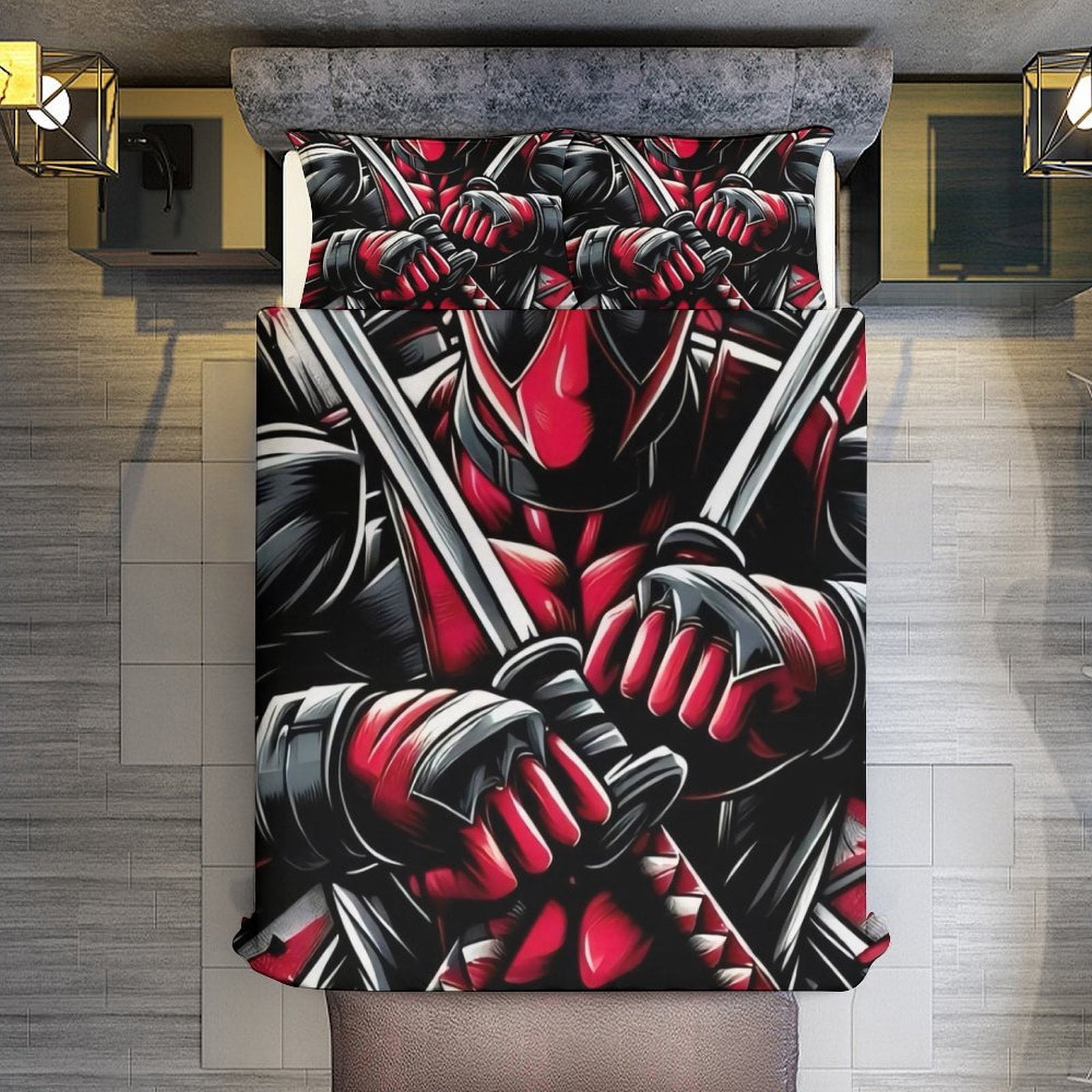 Duvet Cover,Deadpool Wallpaper Bed Sheets for Boys,Bedding for Boys and ...