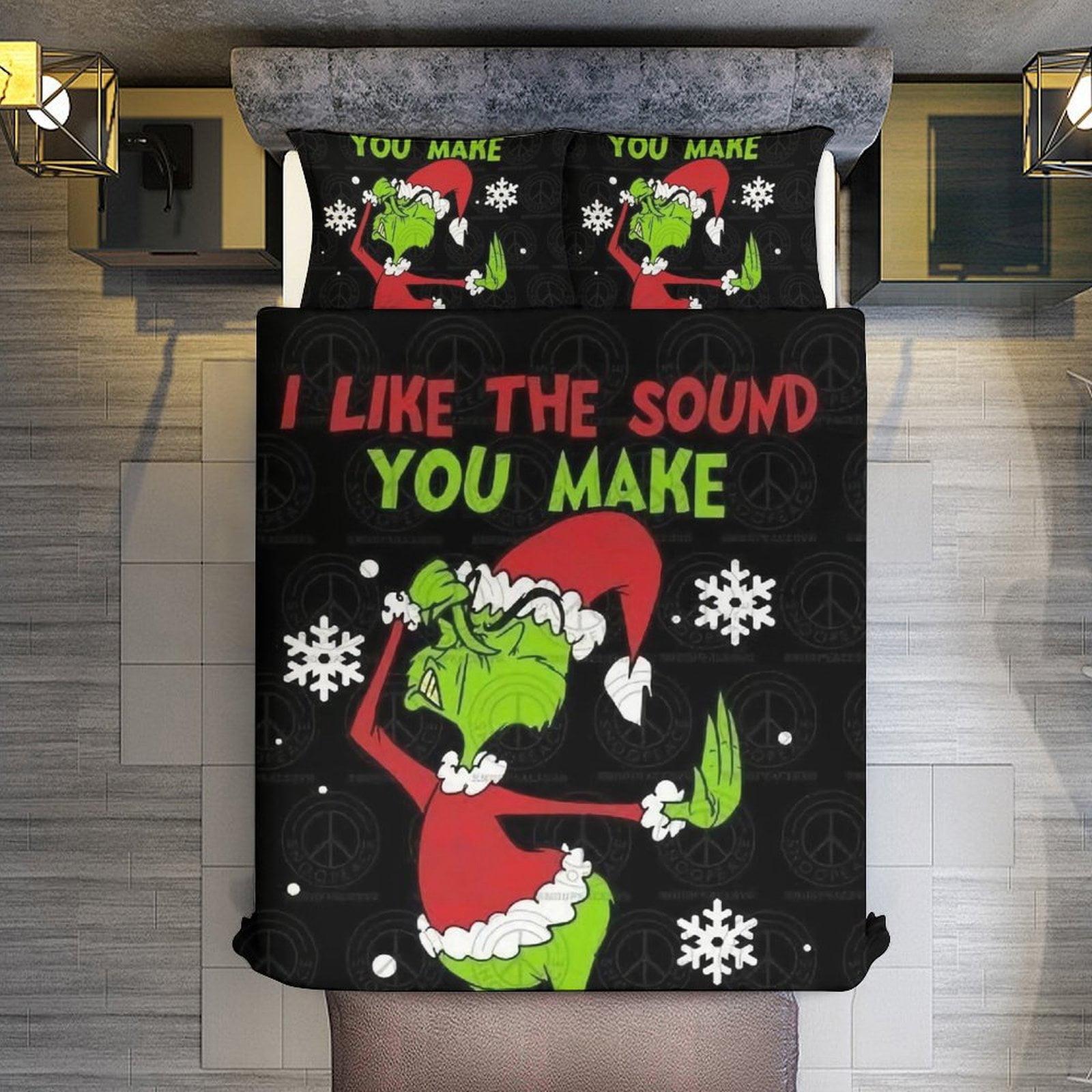 Duvet Cover,Grinch WHEN YOU SHUT UP Bed Sheets for Boys,Bedding for ...