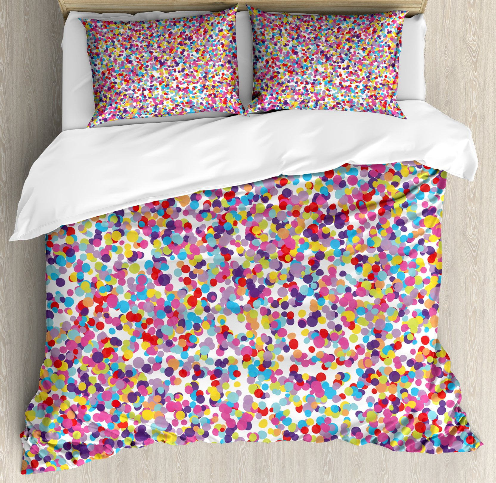 Duvet Cover King Colorful Abstract Geometric Pattern with Triangles ...