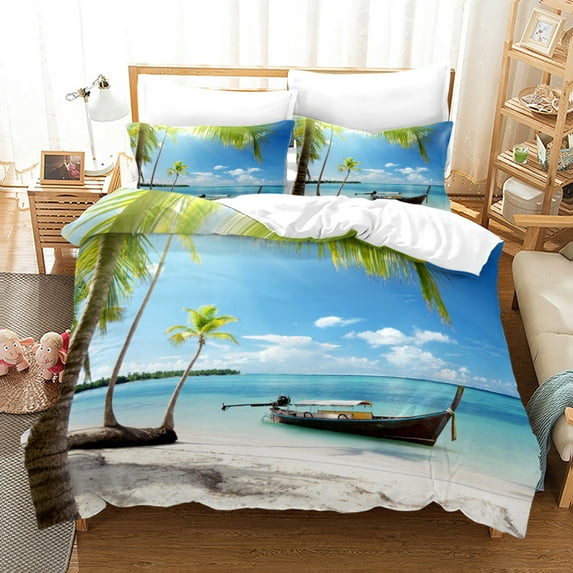 Duvet Cover King Size Sea Turtle Comforter Cover Set Beach Ocean ...