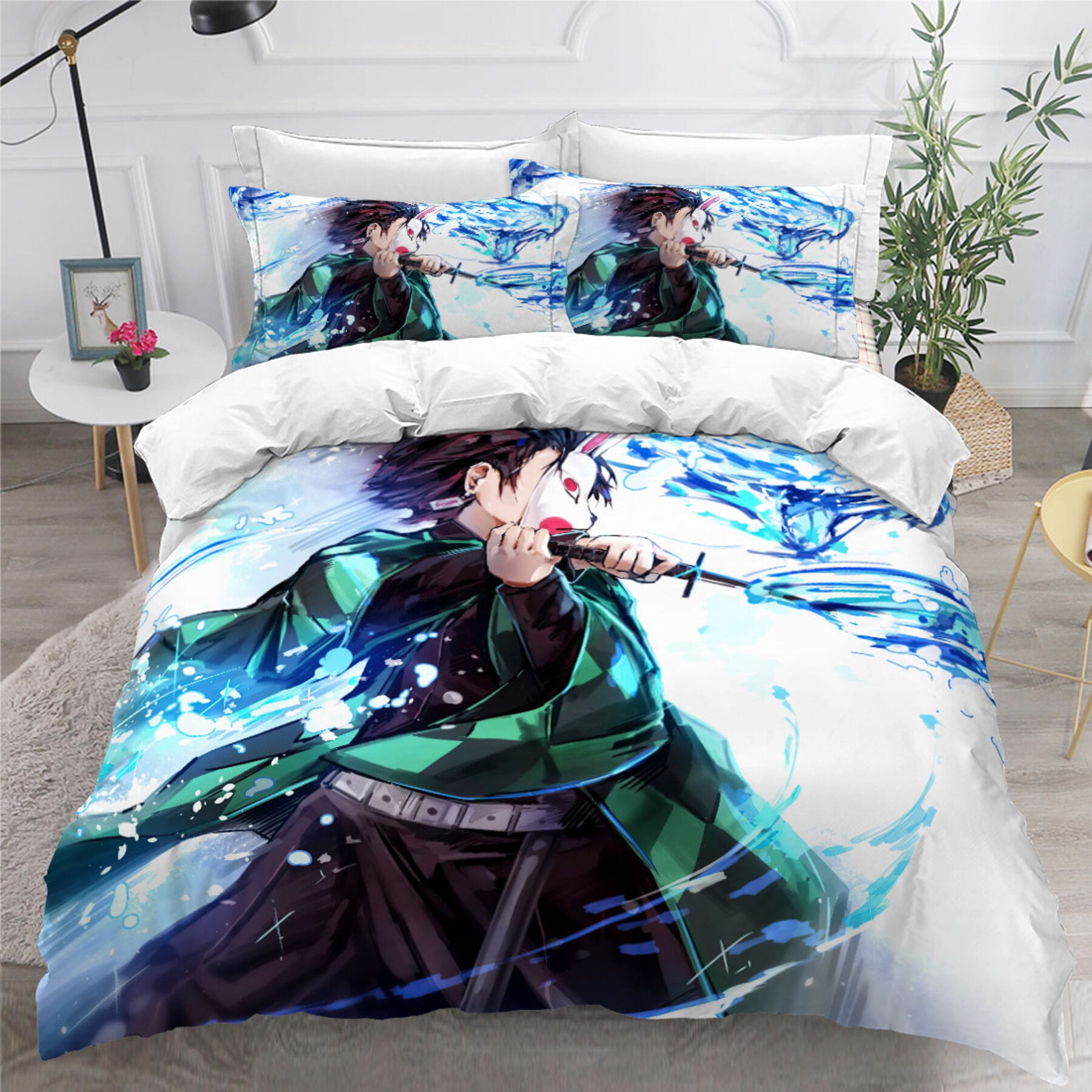 Duvet Cover & Pillowcase Set Anime Bedding for Fans - Walmart.com