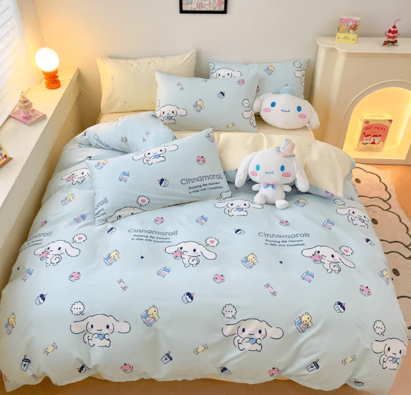 Duvet Cover + Pillowcase Without Filling Bedding Set No Quilt Sanrio ...
