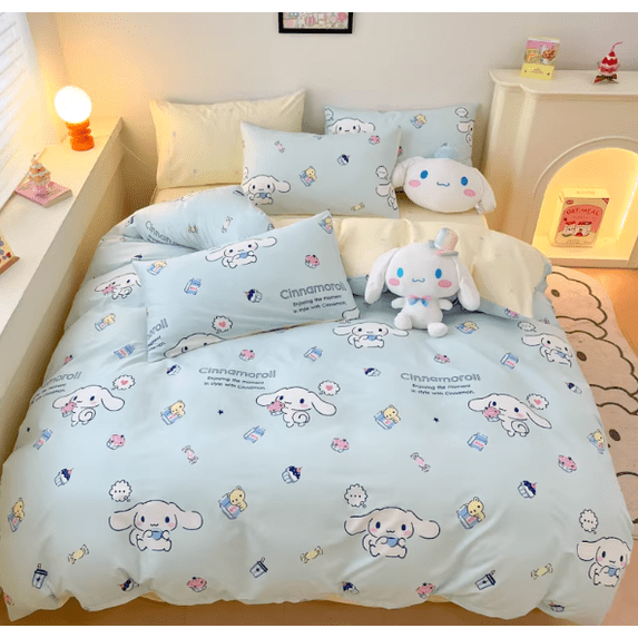 Duvet Cover + Pillowcase Without Filling Bedding Set No Quilt Sanrio ...