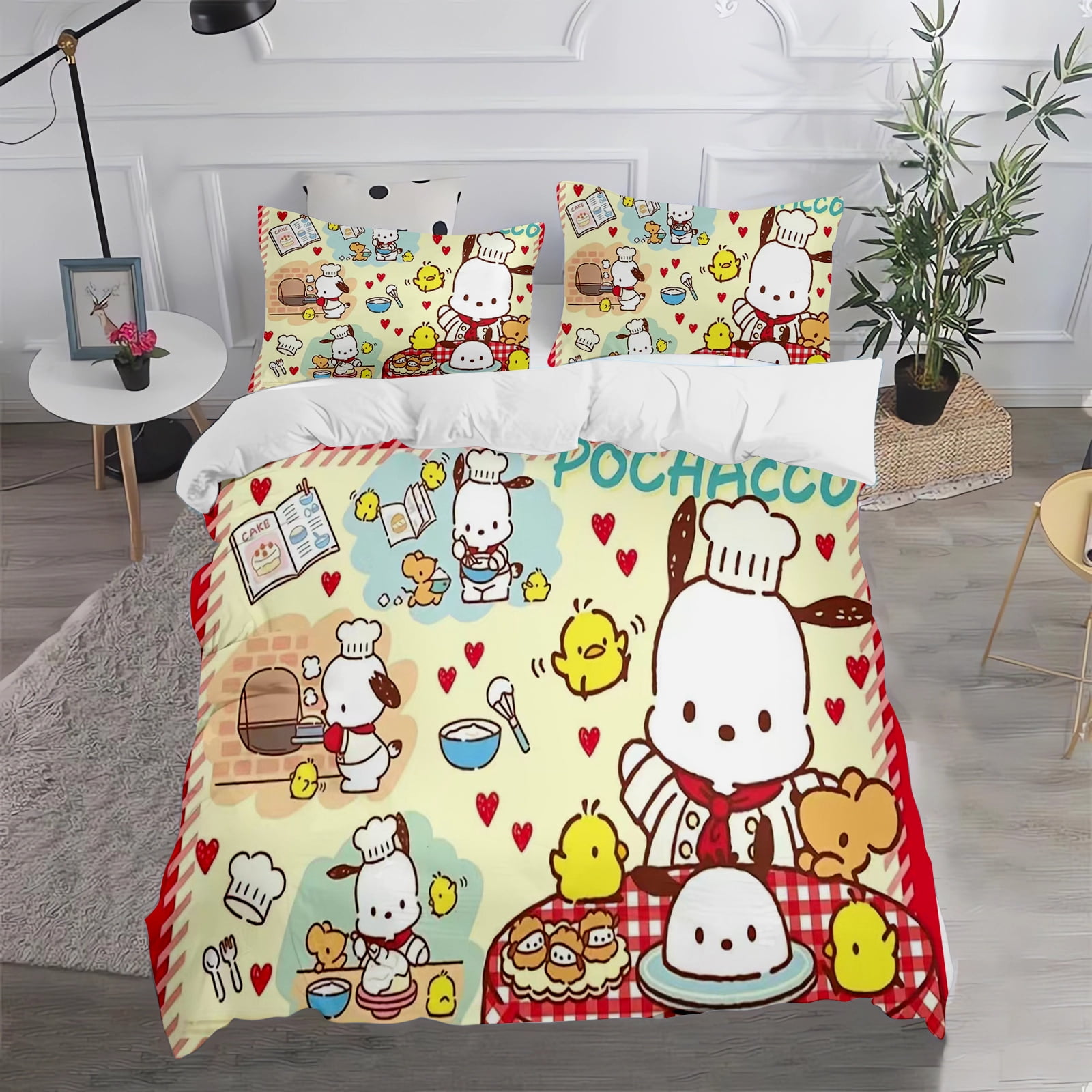 Duvet Cover + Pillowcase Without Filling Bedding Set No Quilt Sanrio ...