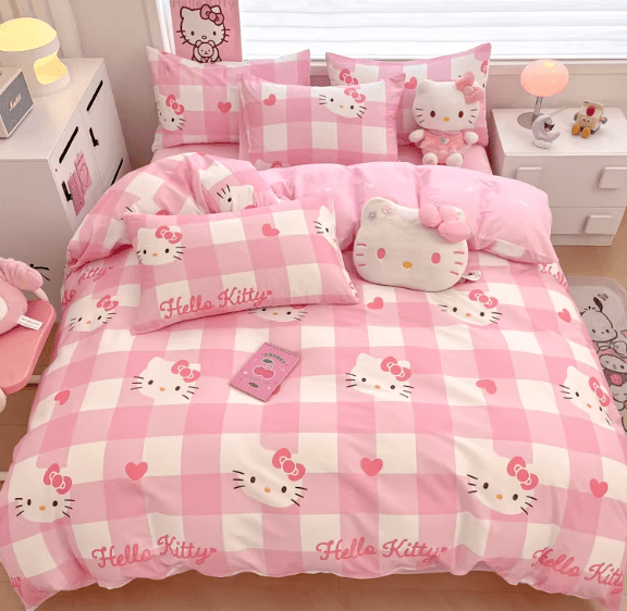Duvet Cover + Pillowcase Without Filling Bedding Set No Quilt Sanrio ...