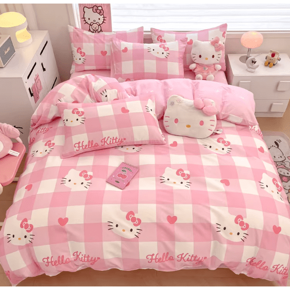 Duvet Cover + Pillowcase Without Filling Bedding Set No Quilt Sanrio ...
