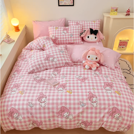 Duvet Cover + Pillowcase Without Filling Bedding Set No Quilt Sanrio ...