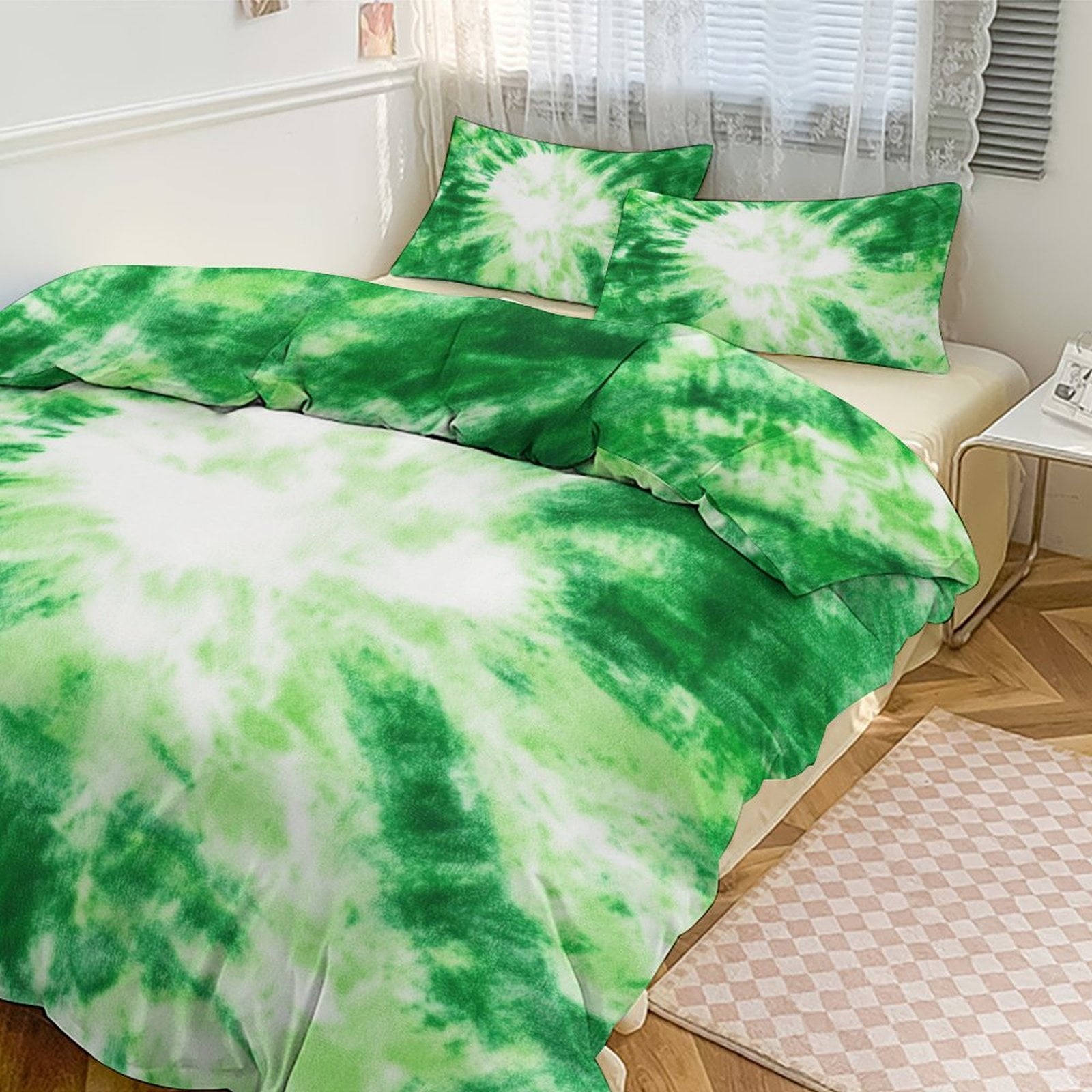 Duvet Cover Queen Size Colorful Tie Dye Vortex 3 Pcs Duvet Cover Set Bedding Sets Queen Soft ...