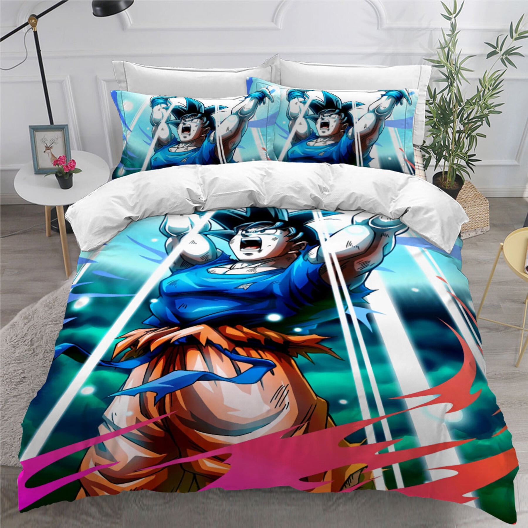 Duvet Cover Set Action-Packed Bedding with Matching Pillowcases Vibrant ...
