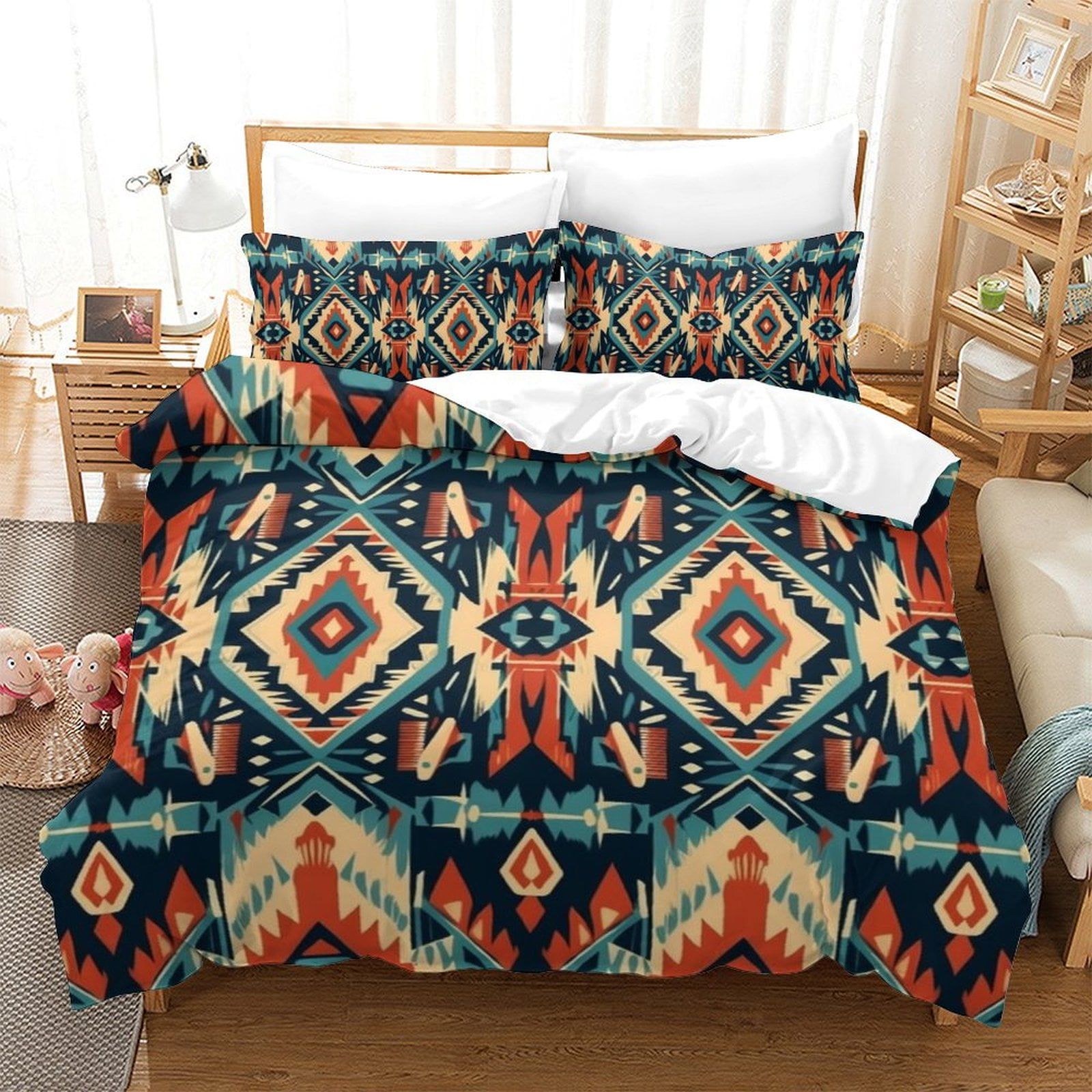 Duvet Cover Set Bohemian Style Home Bedclothes Adult Highend Bedspreads Bedding Cover Set,Queen ...