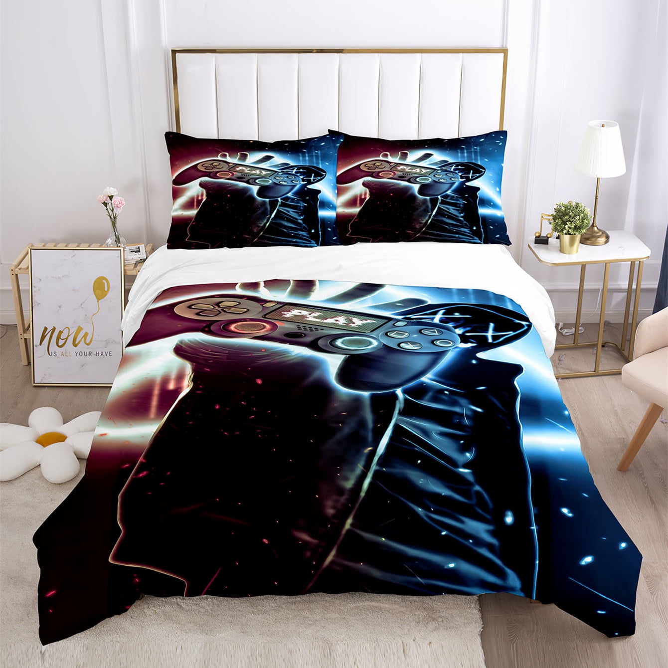 Duvet Cover Set for Boys,Gamer Bedding Set,Video Games Comforter Cover ...