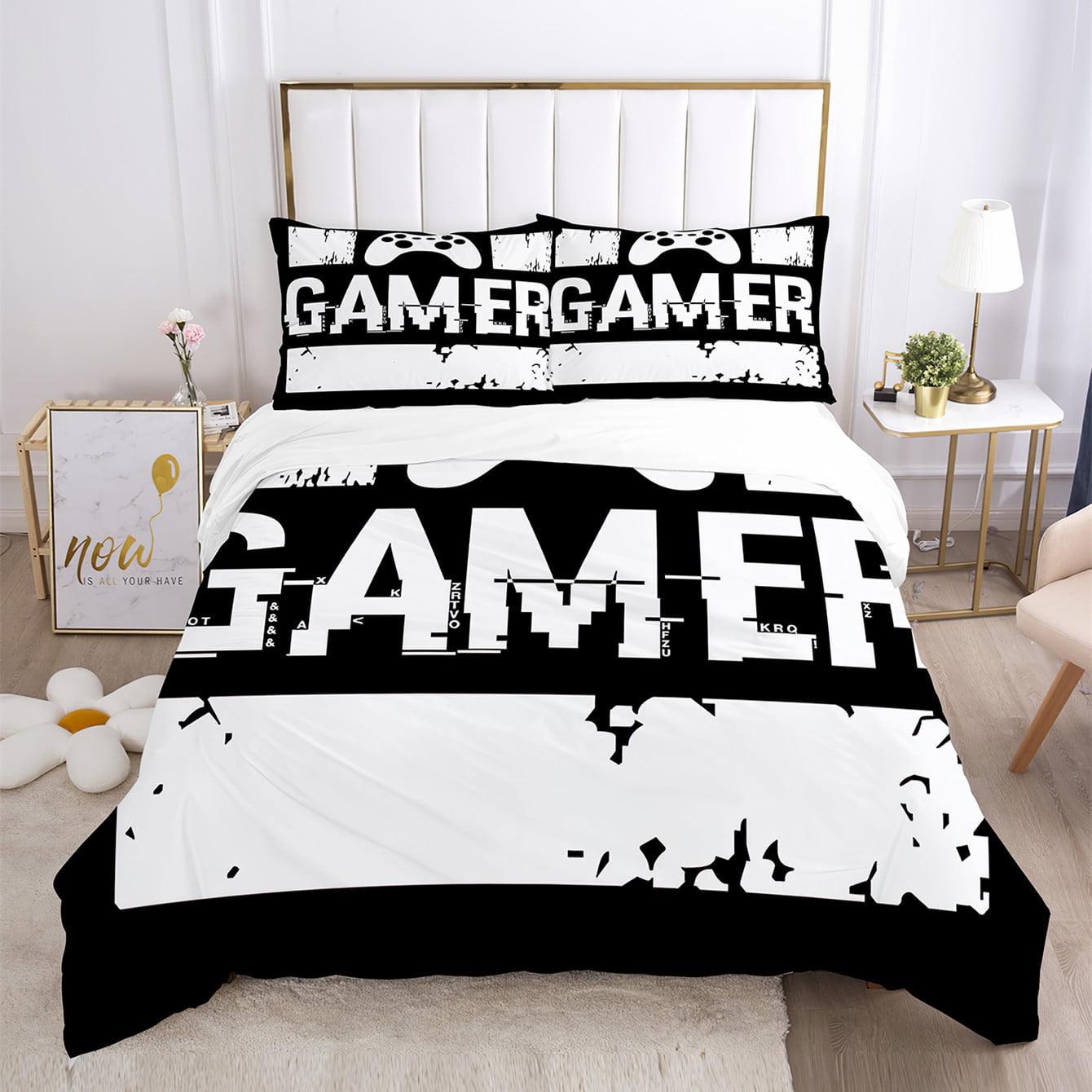 Duvet Cover Set for Boys,Gamer Bedding Set,Video Games Comforter Cover ...