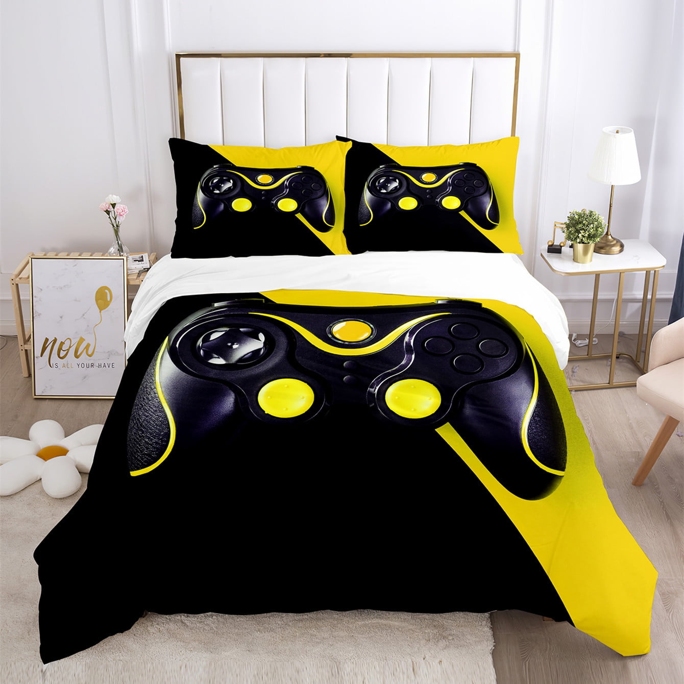 Duvet Cover Set for Boys,Gamer Bedding Set,Video Games Comforter Cover ...