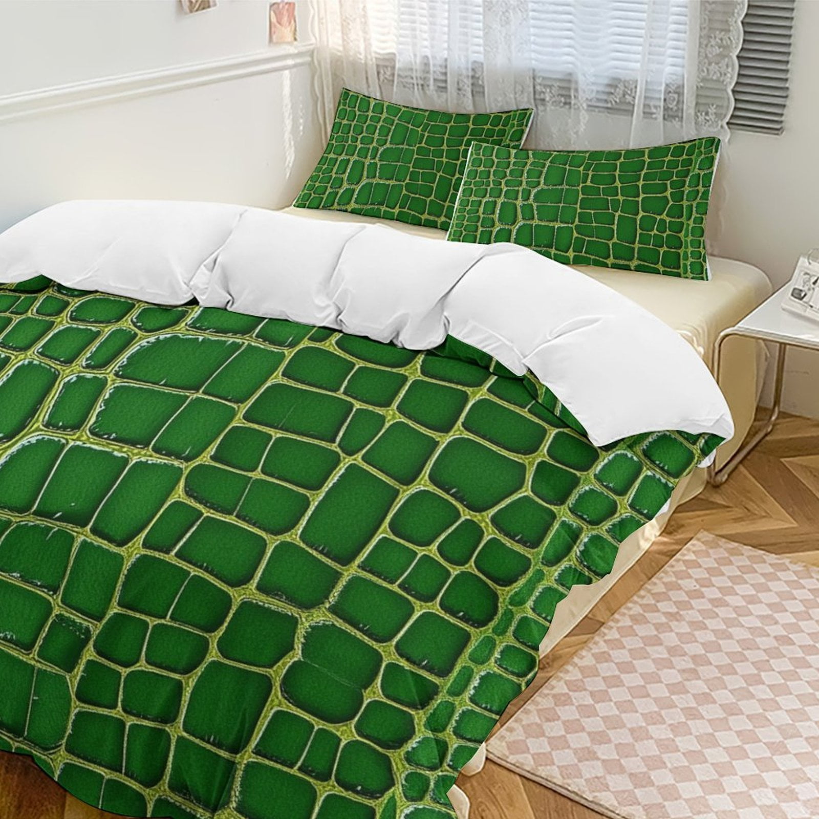 Duvet Cover Set Decorative 3 Pieces Bedding Set with 2 Pillow Shams ...