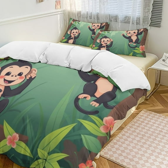 Duvet Cover Set Decorative 3 Pieces Bedding Set with 2 Pillow Shams ...