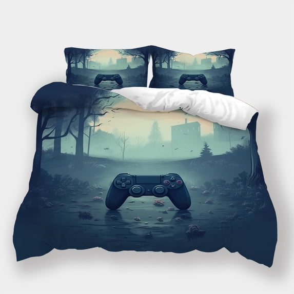 Duvet Cover Set Gamer Handle Printed Home Bedclothes Children ...