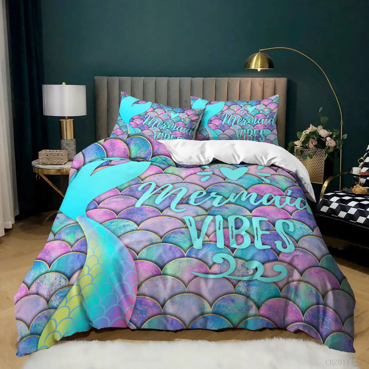 Duvet Cover Set King Size Sparkling Starry Sky Bedding Set For Kids Tes ...