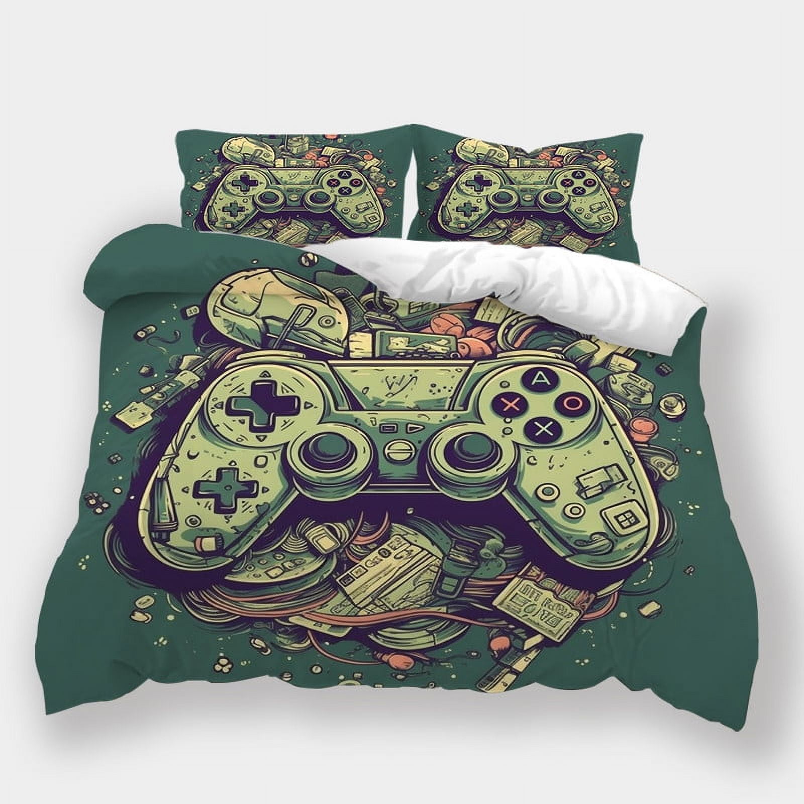 Duvet Cover Set Teen Adult Fashion Game Handle Printed Bedspreads ...