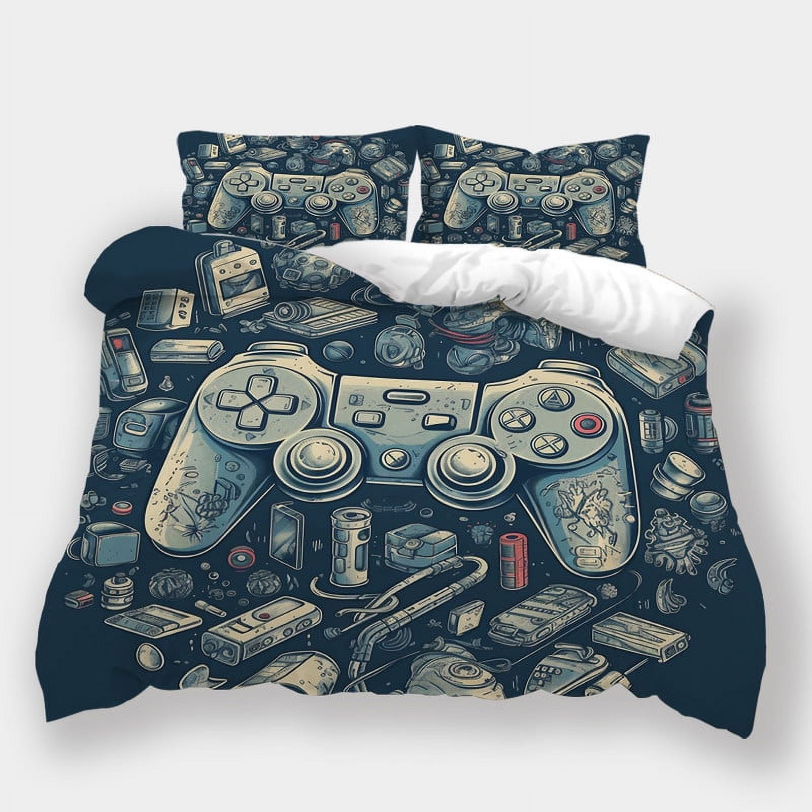 Duvet Cover Set Teen Adult Fashion Game Handle Printed Bedspreads ...