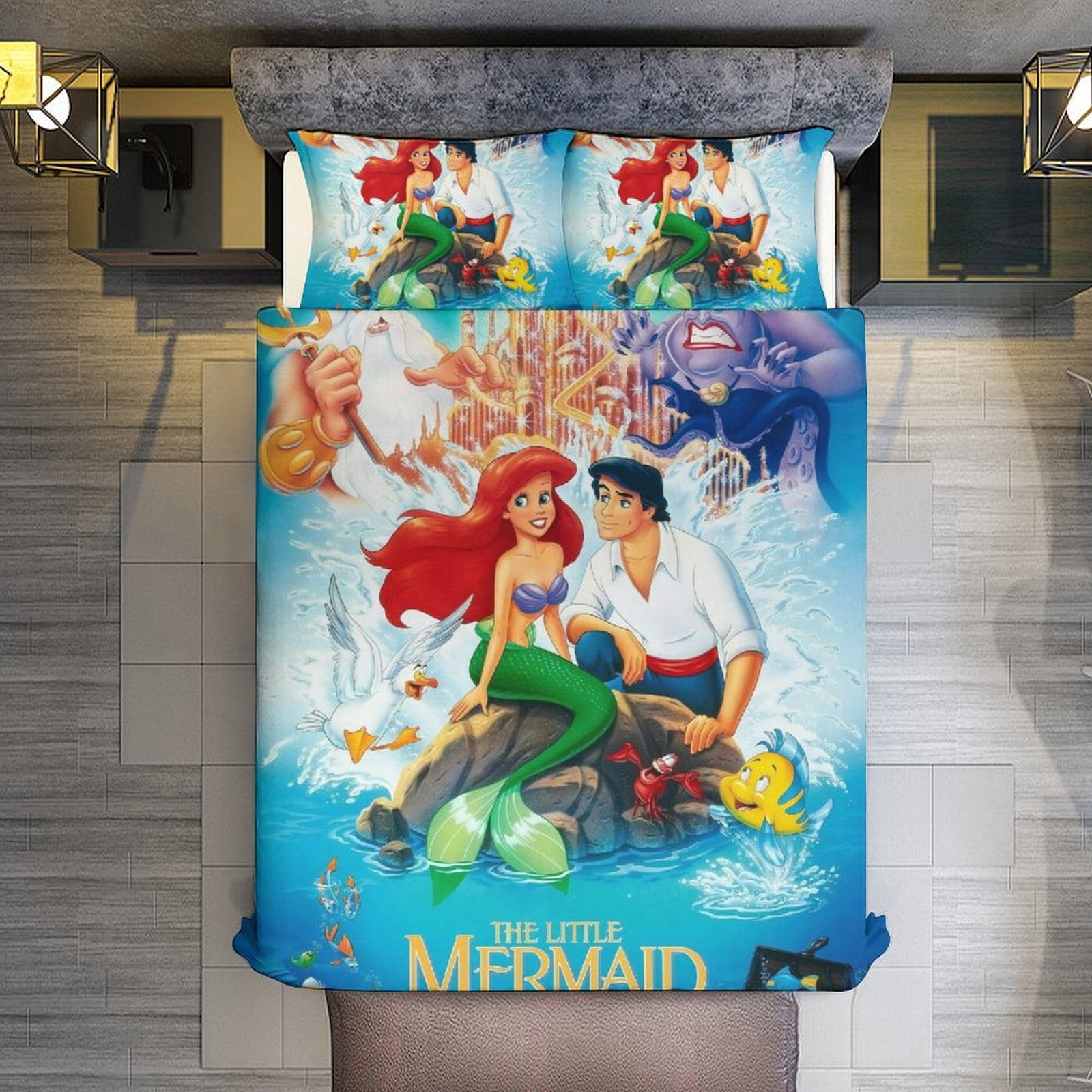 Duvet Cover,Walt Disneys The Little Mermaid Movie Poster Ariel Ursula ...