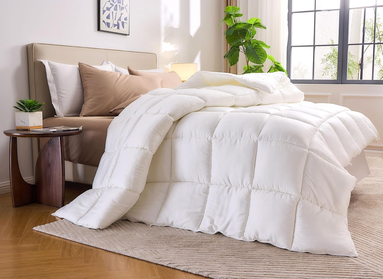 Duvet Insert Queen Size (90x92 in) - Ultra Soft Quilted Duvet Insert ...