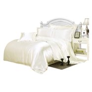 Bedify Bedding 100% Pure Silk Satin Duvet with Fitted Set 4 Pcs Silk ...