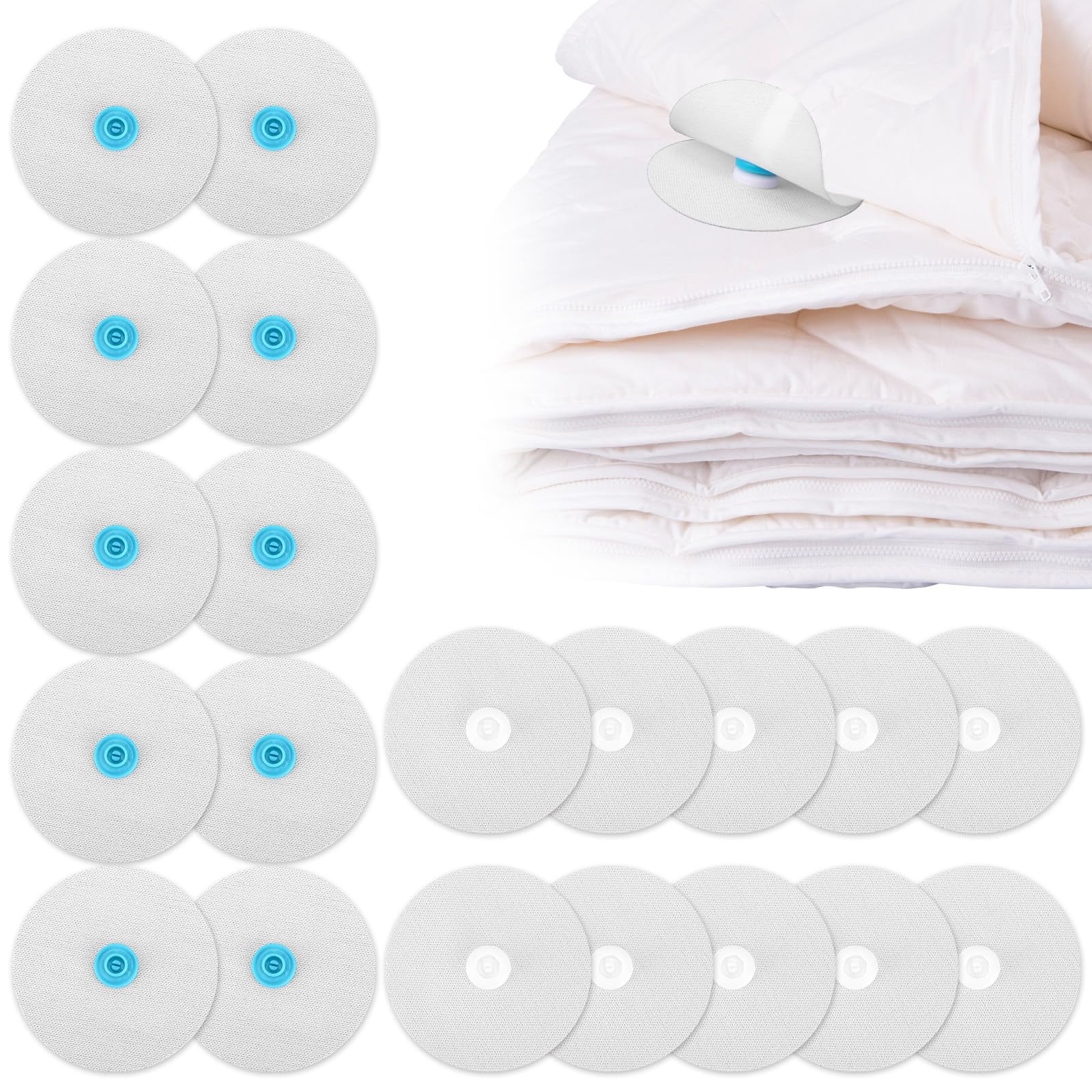 Duvet Snaps, 10 Pcs Plastic Duvet Cover Clips Iron on Duvet Snaps to ...