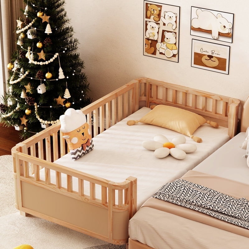 Duxelifin Twin Size Montessori Bed , Wood Bed Frame with Slats Support ...