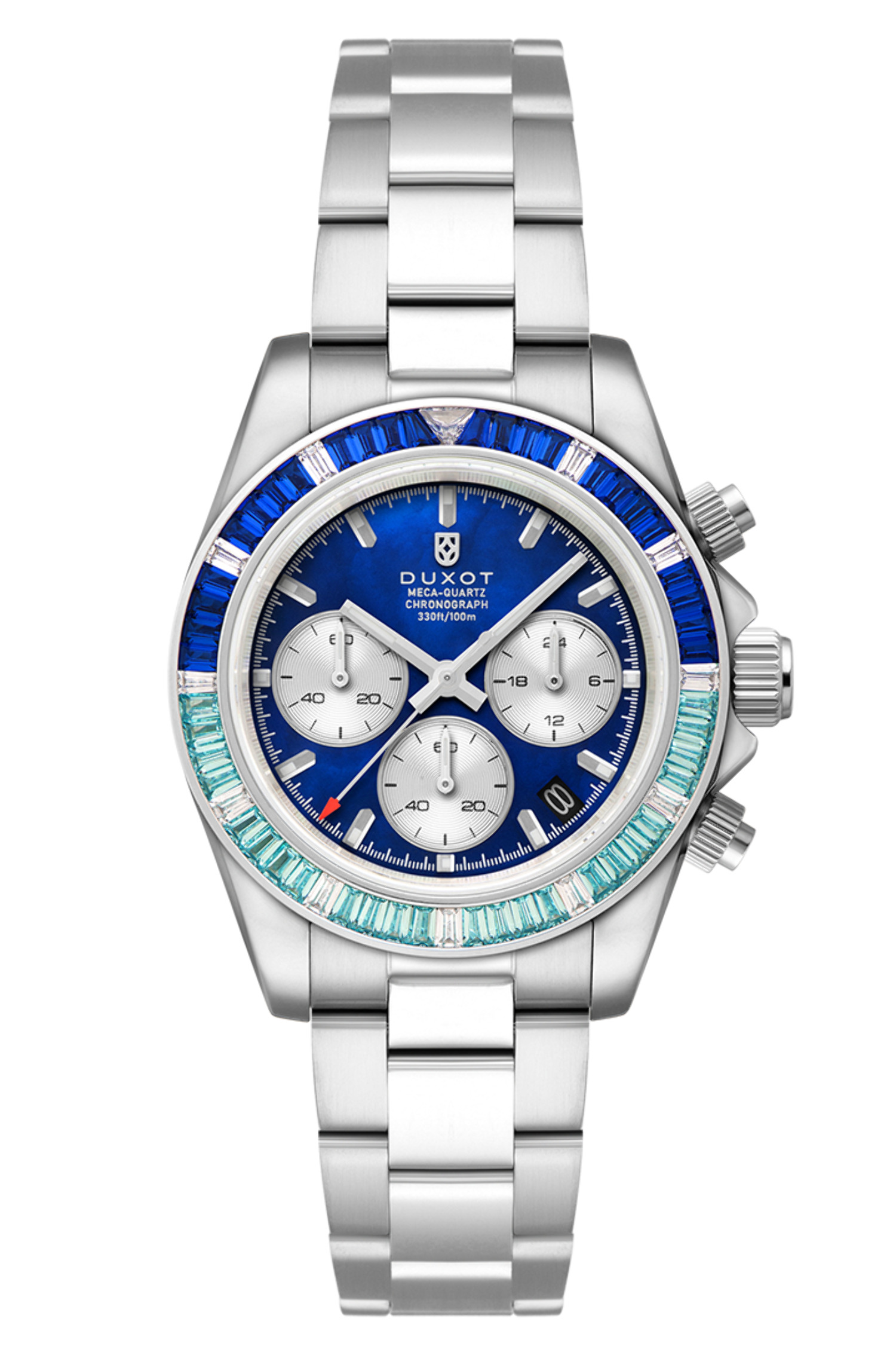 Duxot Accelero Rainbow Stainless Steel 40mm Meca-Quartz Wristwatch DX ...