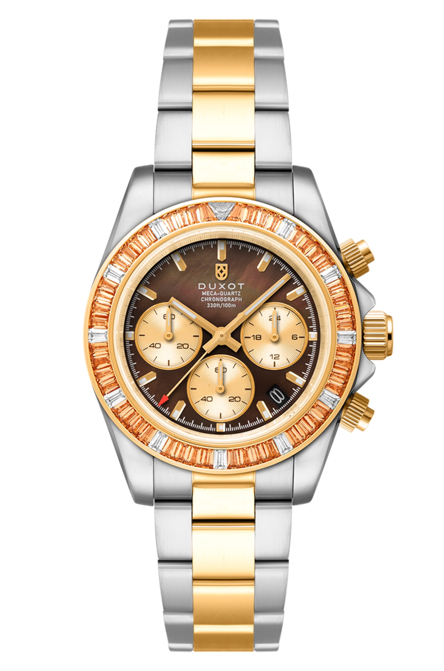 Duxot Accelero Rainbow Stainless Steel 40mm Meca-Quartz Wristwatch DX ...